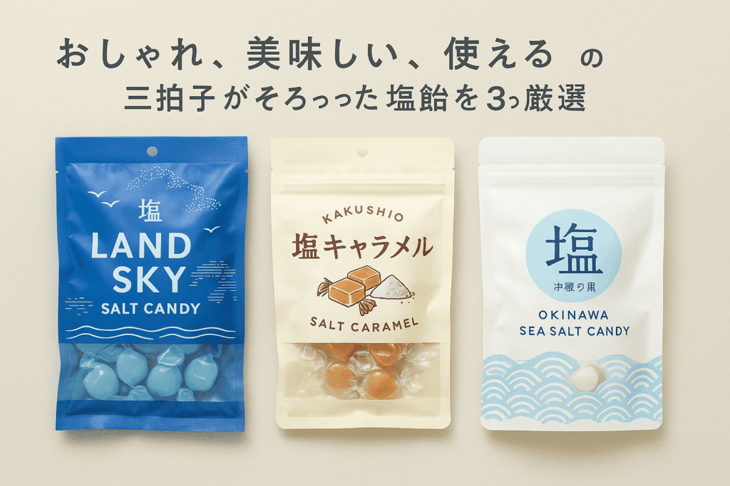 夏に嬉しい！おしゃれで美味しい塩飴3選【2026年最新版】